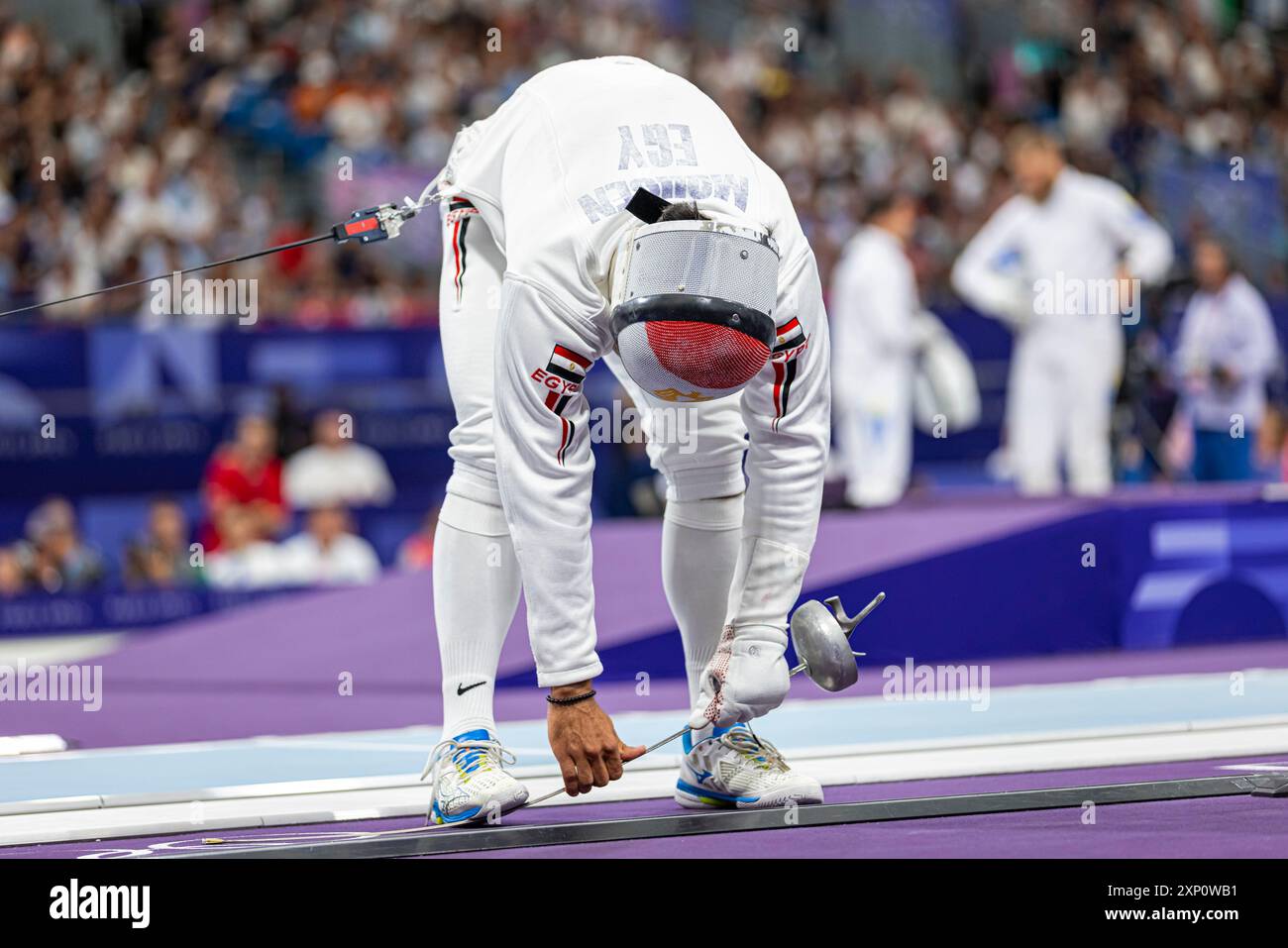 Paris, France. 2nd August 2024. Olympic Games, male team epee, fencing ...