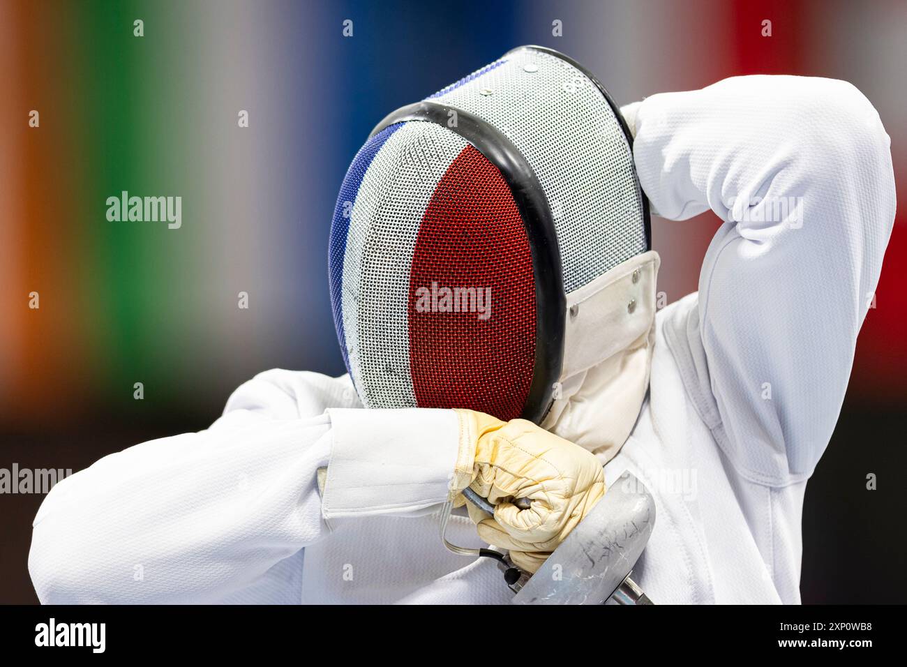 Paris, France. 2nd August 2024. Olympic Games, male team epee, fencing ...
