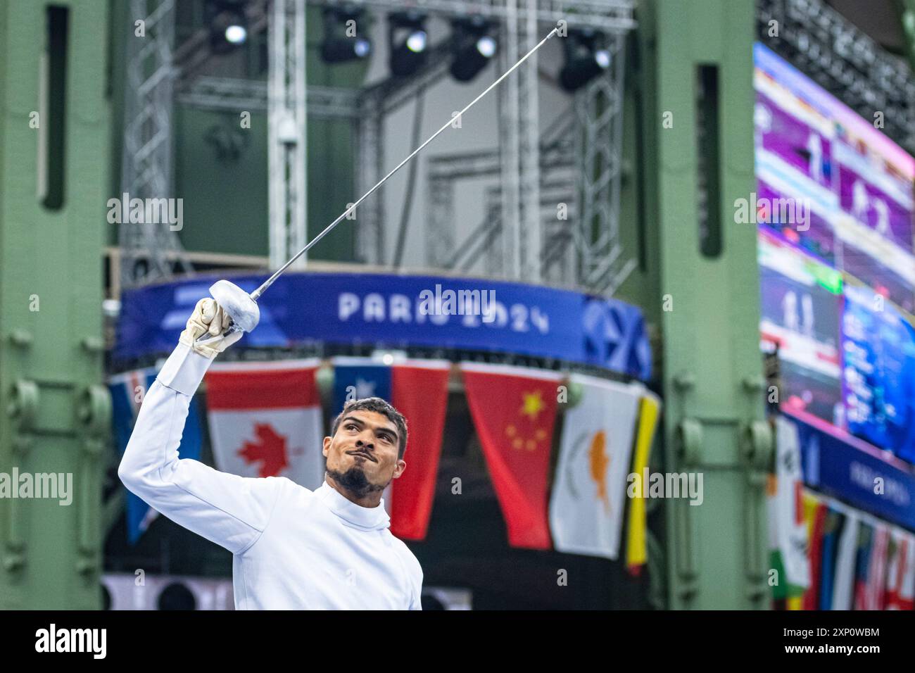 Paris, France. 2nd August 2024. Olympic Games, male team epee, fencing ...
