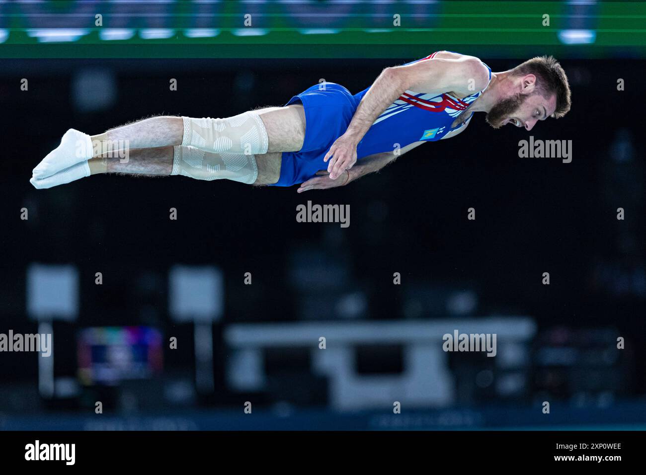Paris, France. 02nd August 2024. Olympic Games, trampoline gymnastics ...