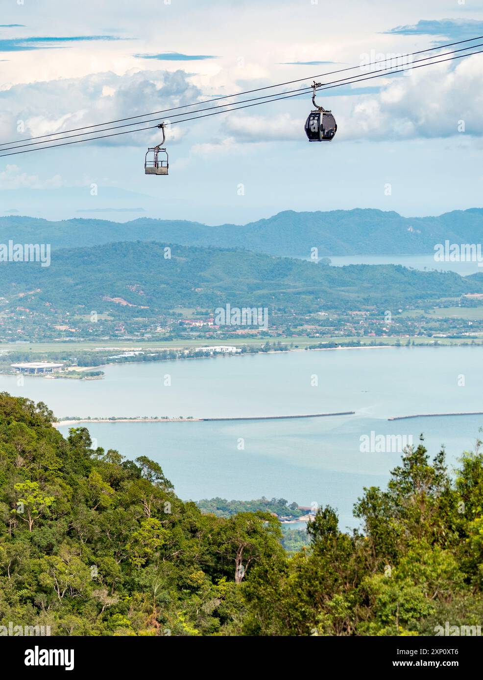 Running high over the forested peaks of Mat Cincang,the second highest ...