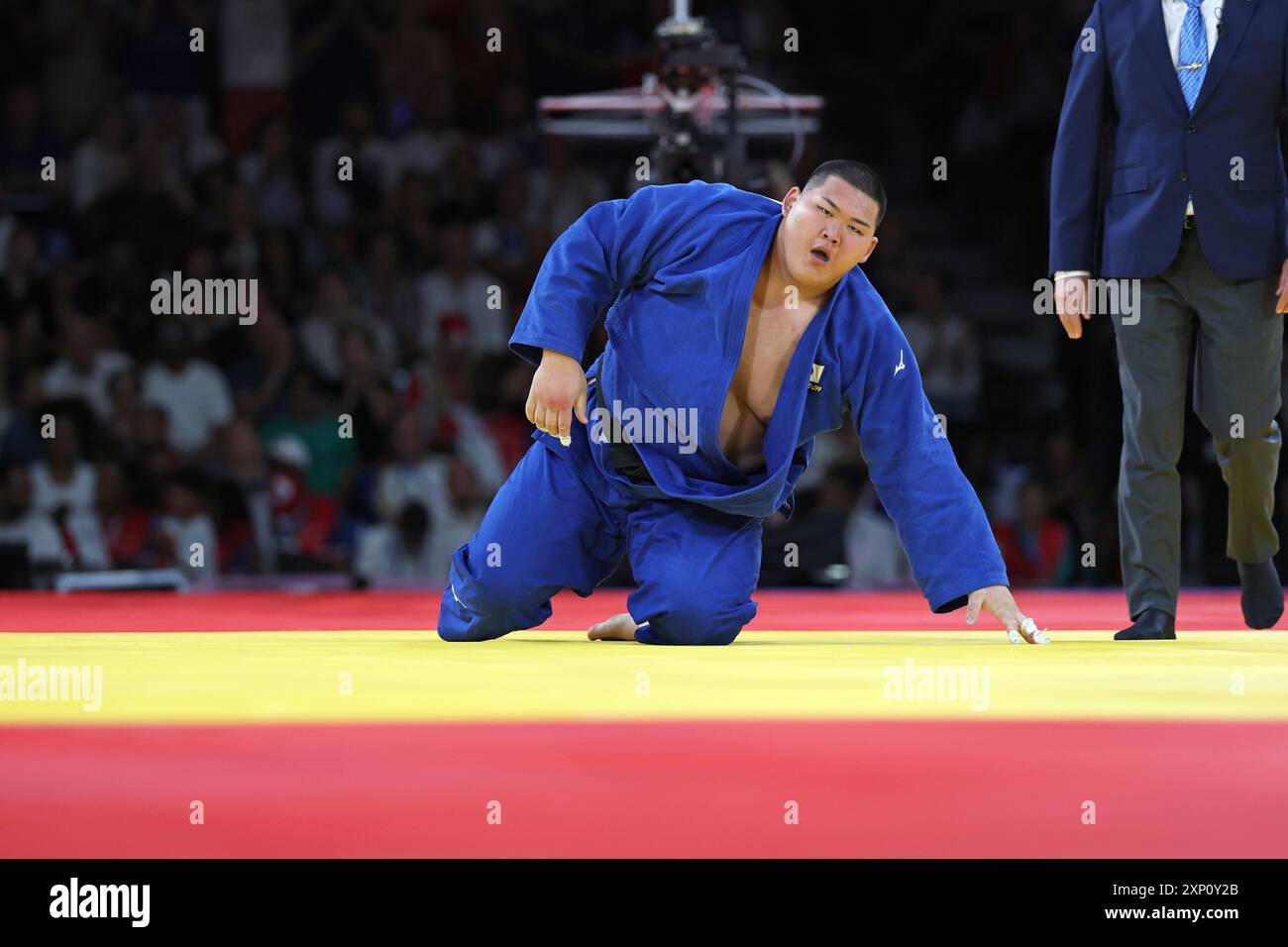 Paris, France. 2nd Aug, 2024. Tatsuru Saito (JPN) Judo : Men's 100kg ...