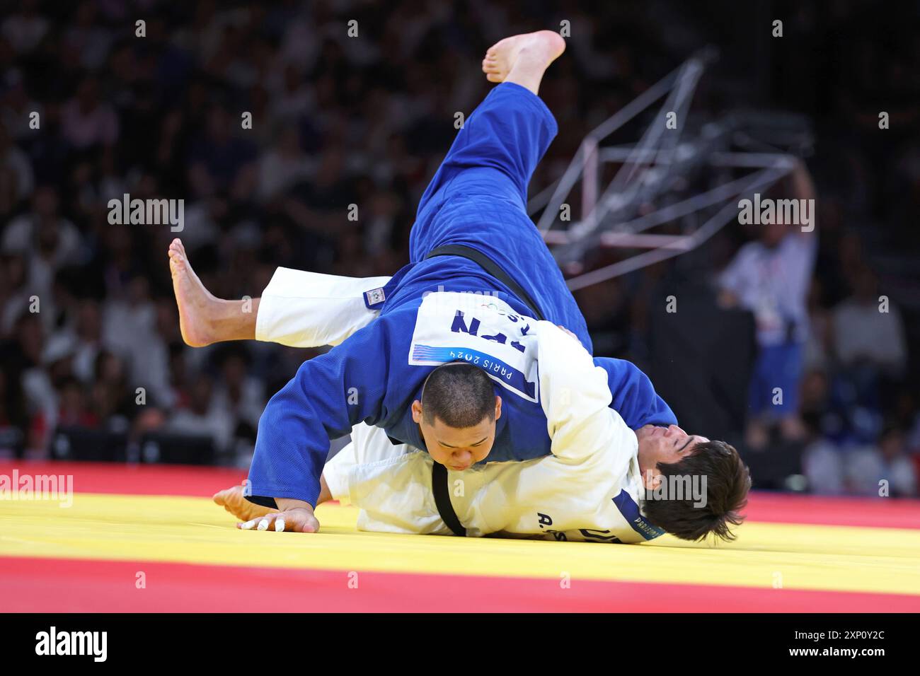 Paris, France. 2nd Aug, 2024. Tatsuru Saito (JPN) Judo : Men's 100kg ...
