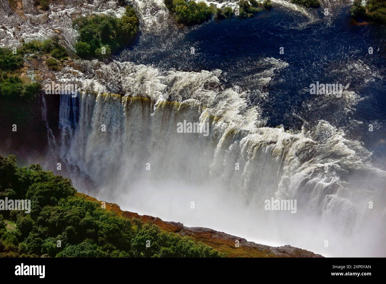 Aerial view victoria falls shungu hi-res stock photography and images ...