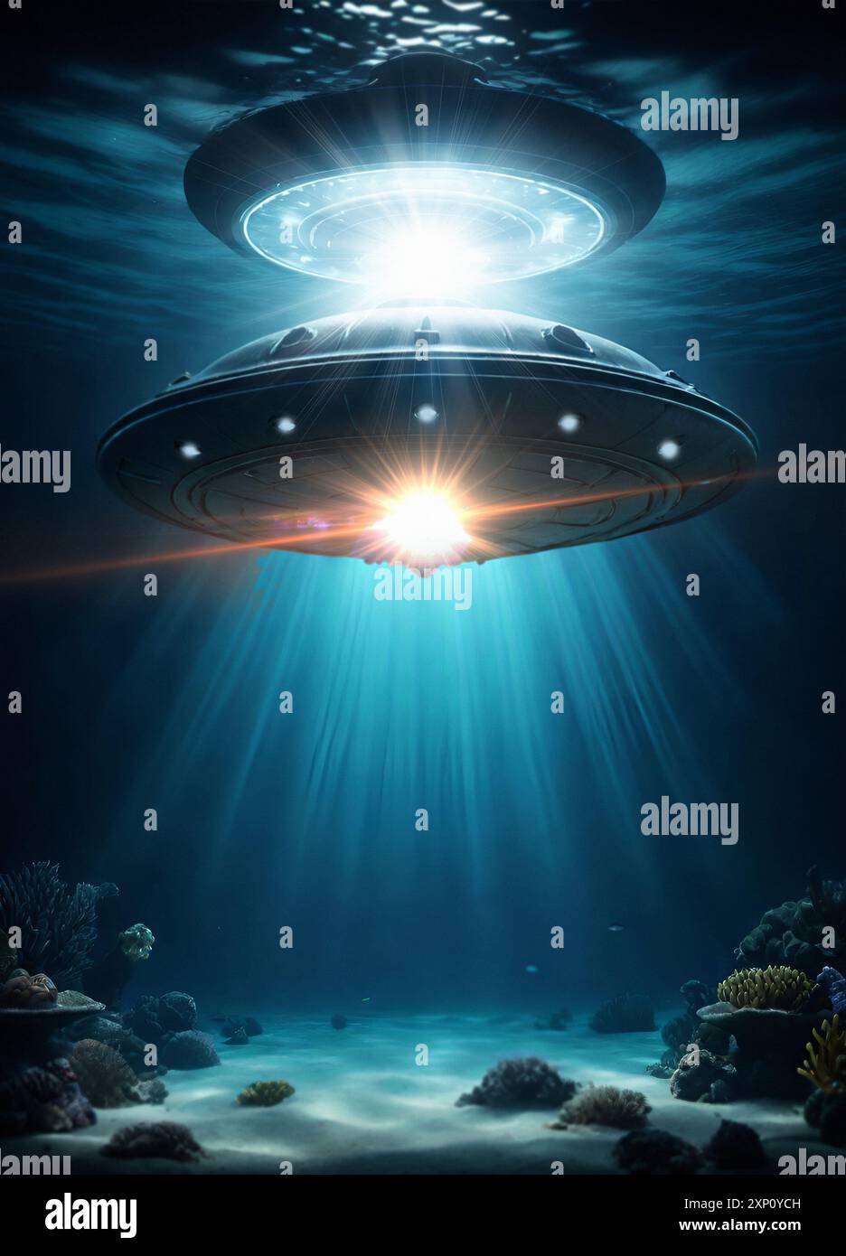 Unidentified submerged object, illustration Stock Photo - Alamy