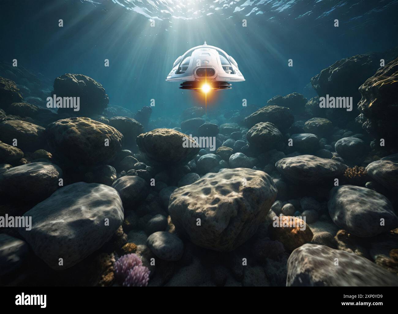Unidentified submerged object, illustration Stock Photo - Alamy