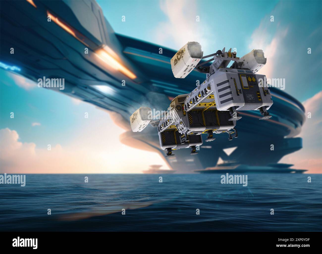 Futuristic space shuttle hi-res stock photography and images - Alamy