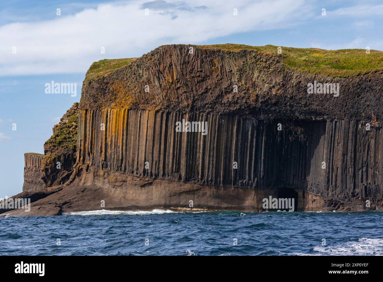 Basalt rock formations on the island of Staffa, Inner Hebrides ...