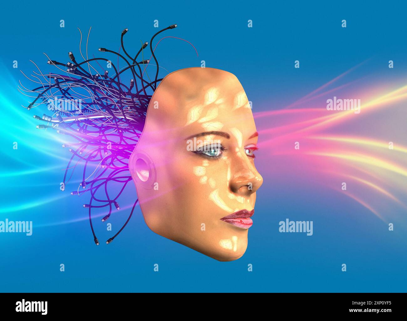 Artificial intelligence, conceptual illustration Stock Photo - Alamy