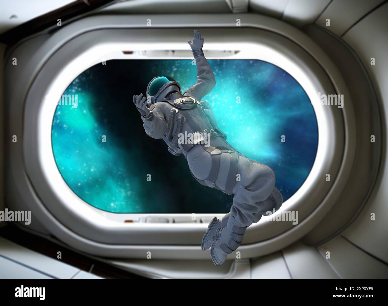 Astronaut Floating In Spaceship Astronaut Floating 3D Icon Free