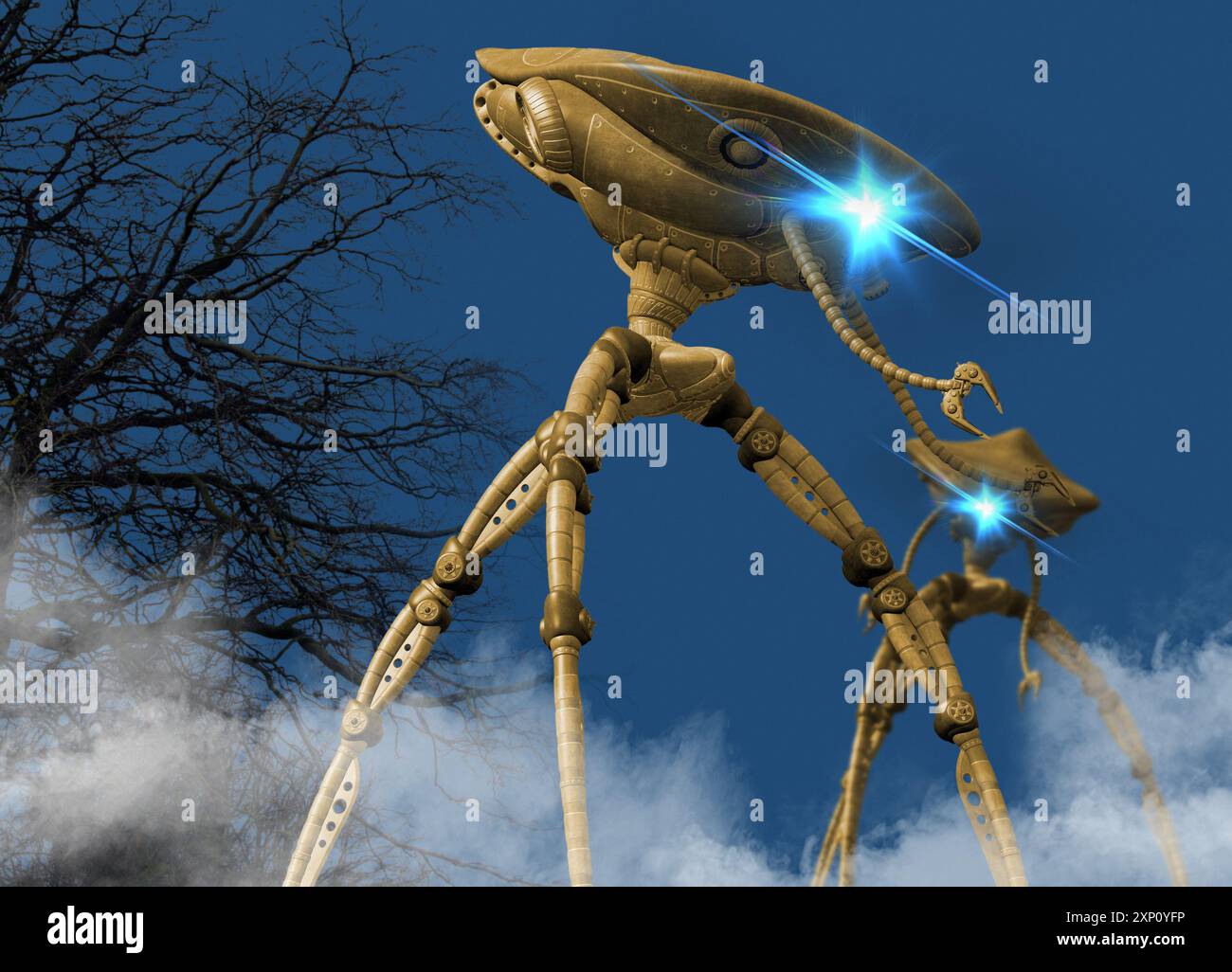 Fighting robots, illustration Stock Photo - Alamy