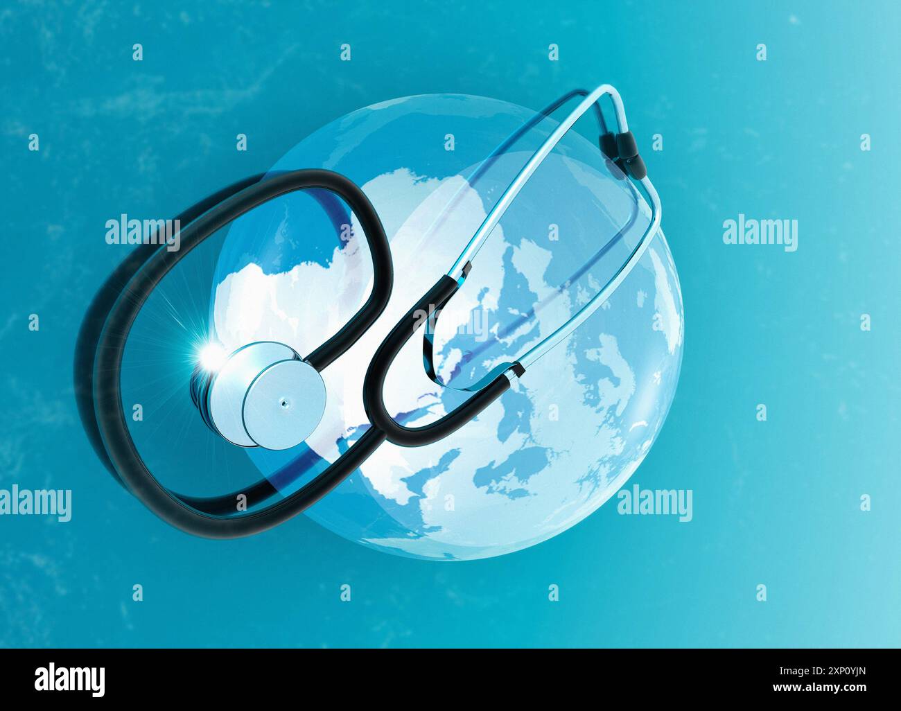 Global health, conceptual illustration Stock Photo - Alamy
