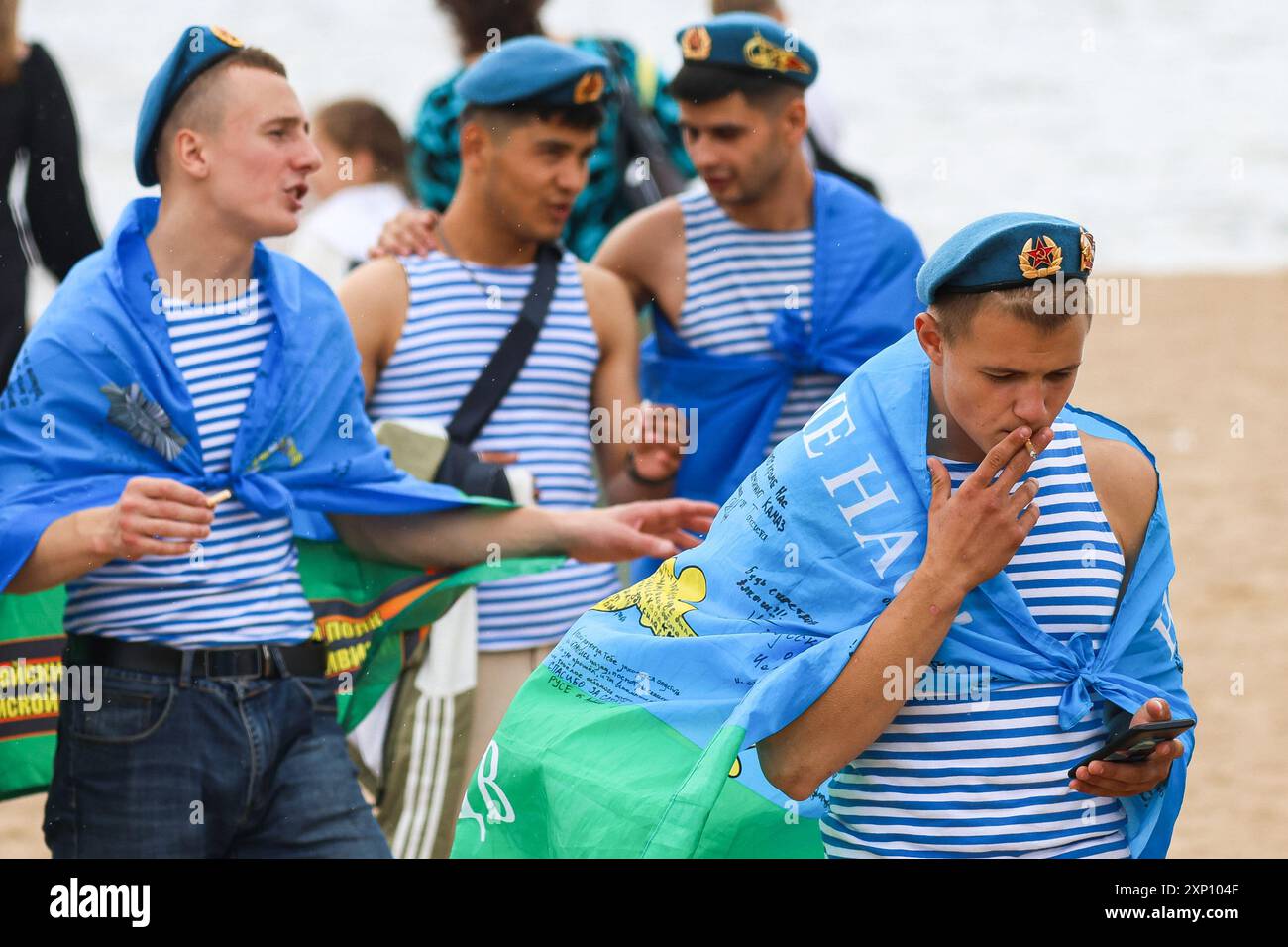 Airborne Forces servicemen during the celebration of Airborne Forces ...