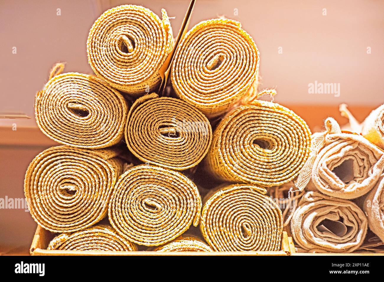 woven rugs from natural materials, cotton, bamboo, burlap, cattail ...