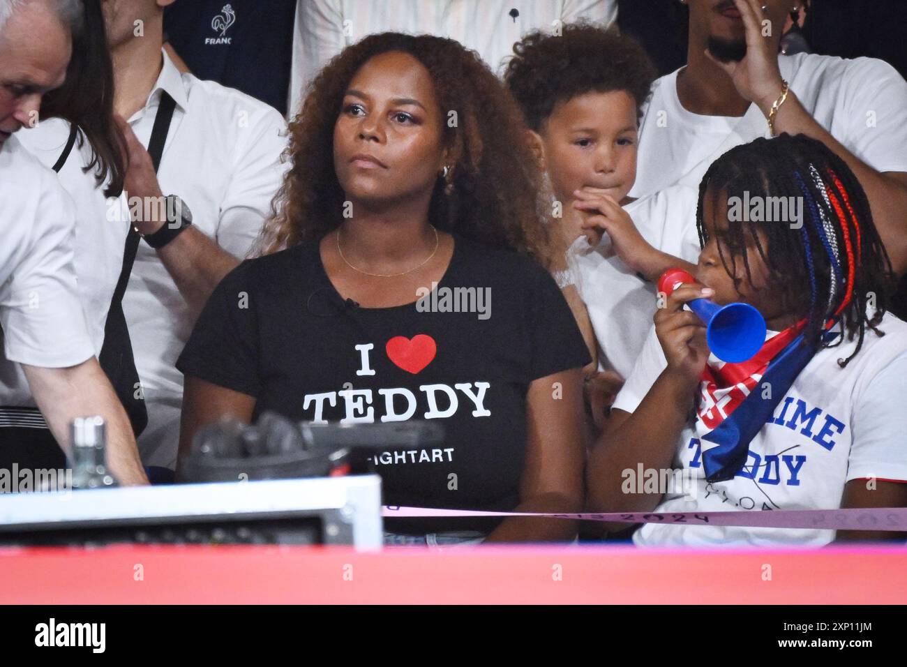 Luthna Plocus, girlfriend of Teddy Riner ( FRA ), Judo, during the ...