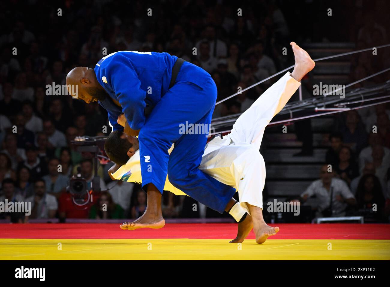 Teddy Riner ( FRA ) vs Temur Rakhimov ( TJK ), Judo, Men +100 kg ...
