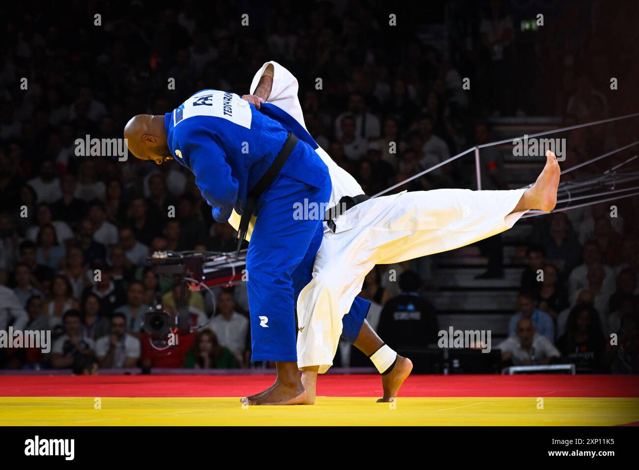 Teddy Riner ( FRA ) vs Temur Rakhimov ( TJK ), Judo, Men +100 kg ...