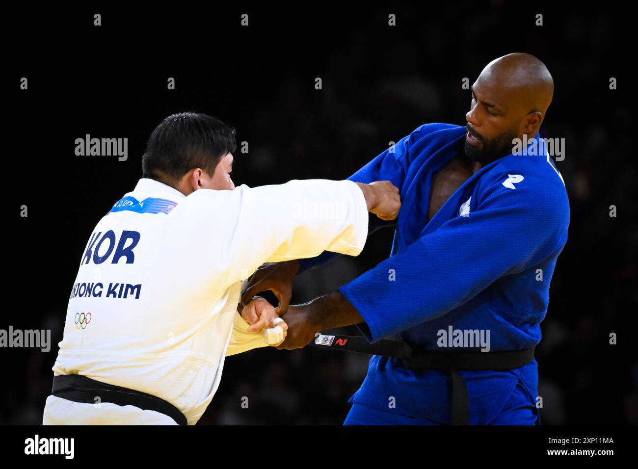 Teddy Riner ( FRA ) vs Kim Minjong ( KOR ), Judo, Men +100 kg Final ...