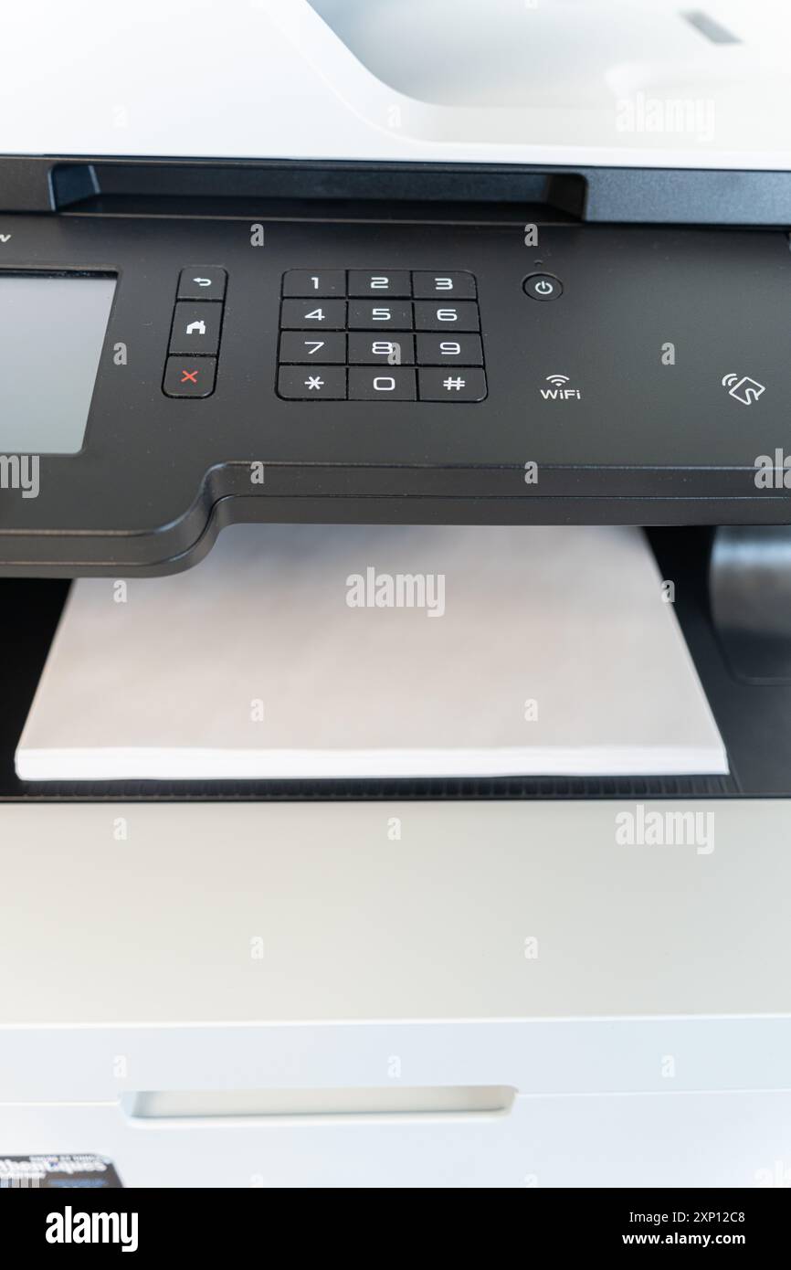 Multi function laser printer paper tray Stock Photo - Alamy