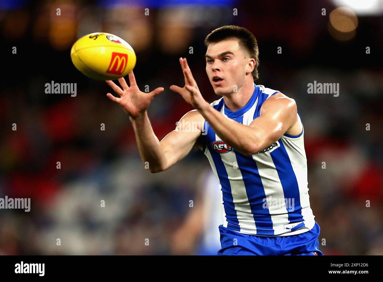 Melbourne, Australia. 03rd Aug, 2024. Colby McKercher of the Kangaroos ...