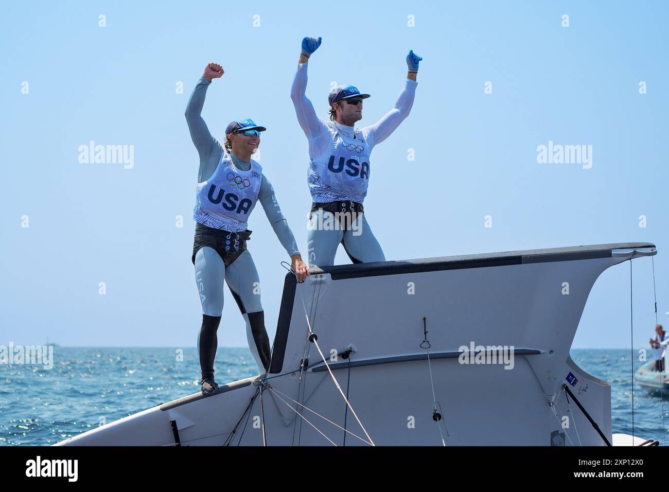 Ian Barrows, Hans Henken (USA) Bronze medal, Sailing, Men's Skiff Medal ...