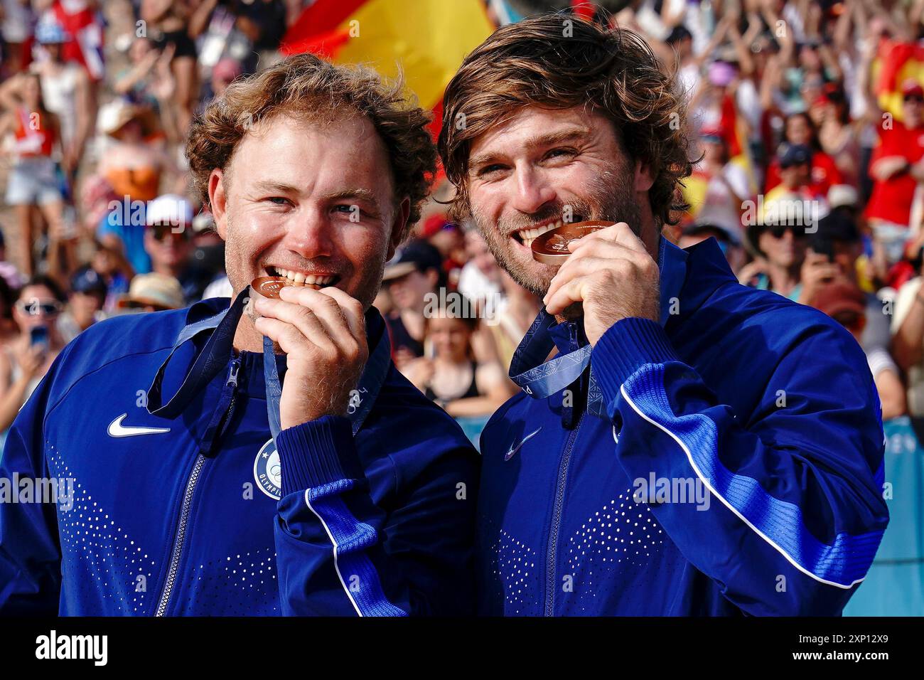 Ian Barrows, Hans Henken (USA) Bronze medal, Sailing, Men's Skiff Medal ...