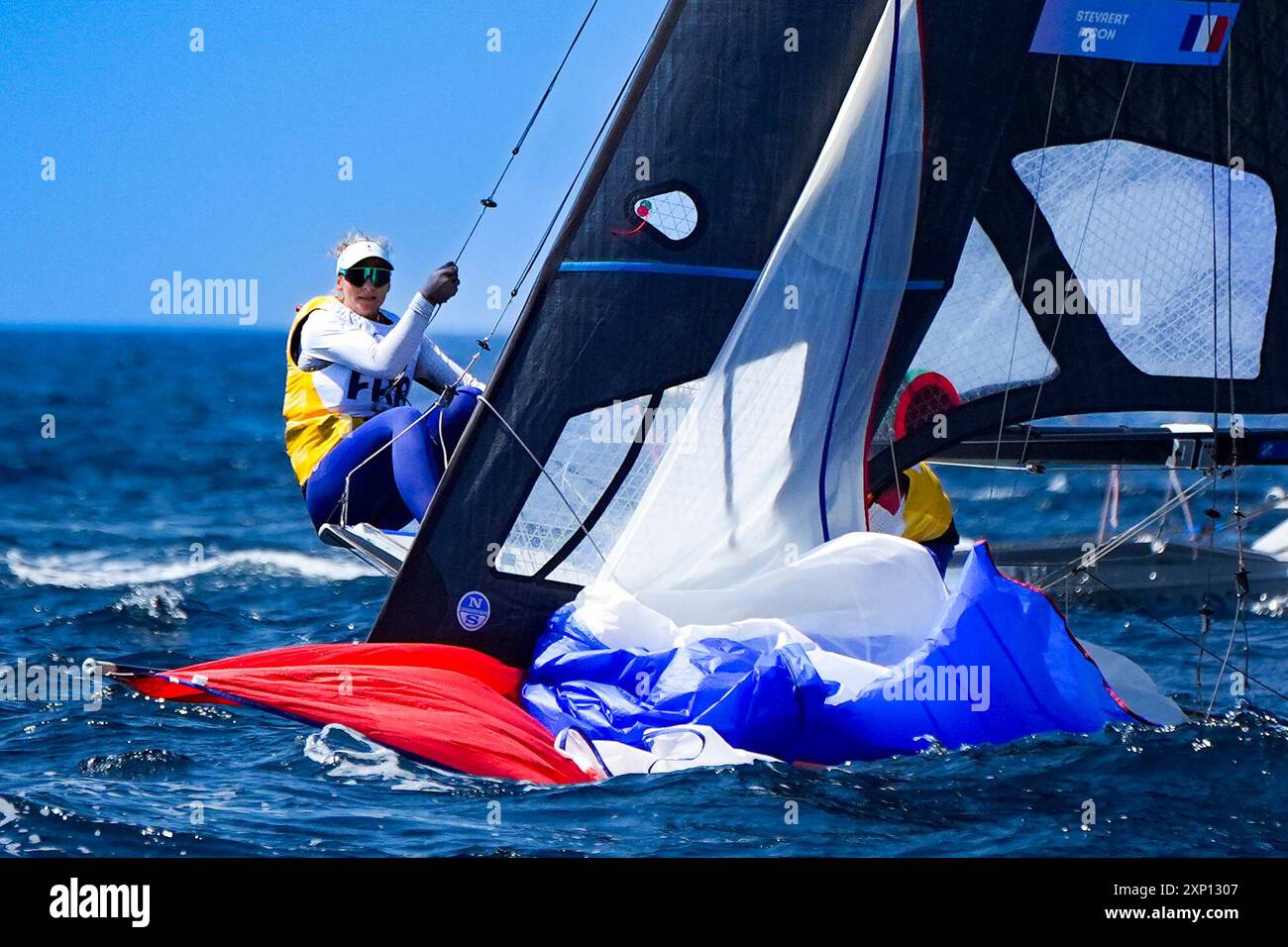 Charline Picon and Sarah Steyaert (France) Bronze medal, Sailing, Women ...