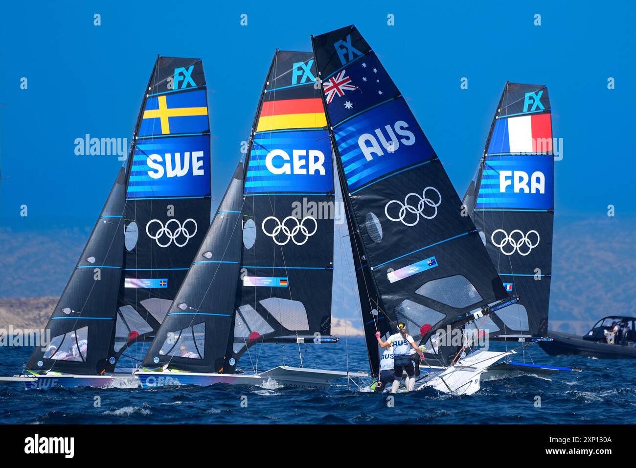 Start, Sailing, Women's Skiff during the Olympic Games Paris 2024 on 2 ...