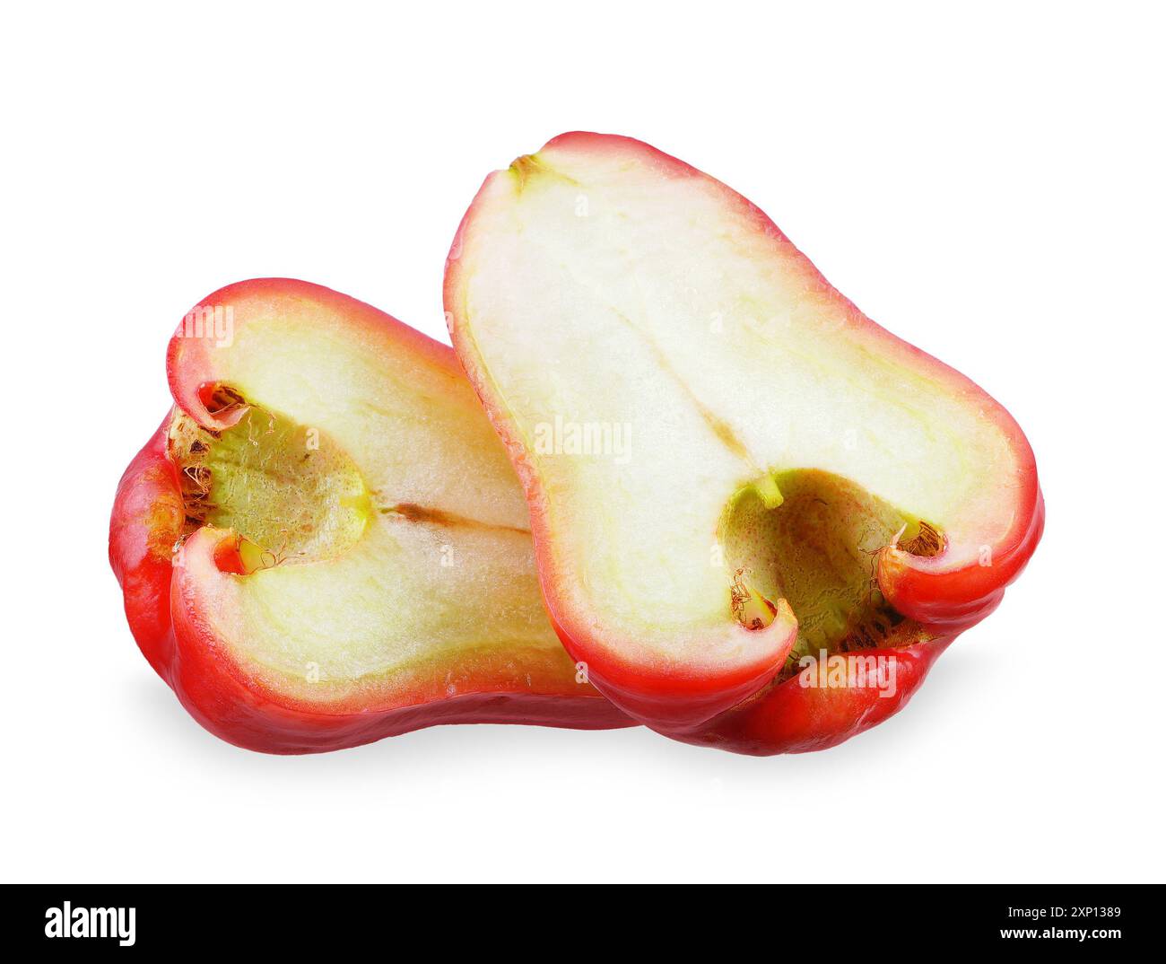 rose apple fruit isolated on white background. rose apple clipping path ...