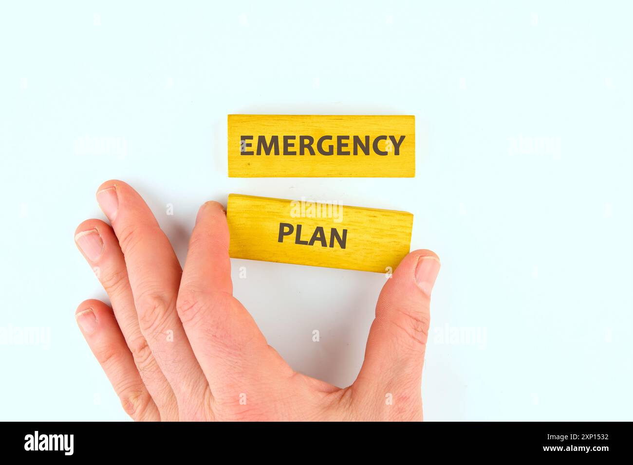 Financial concept. EMERGENCY PLAN text inscription is made by hand from ...