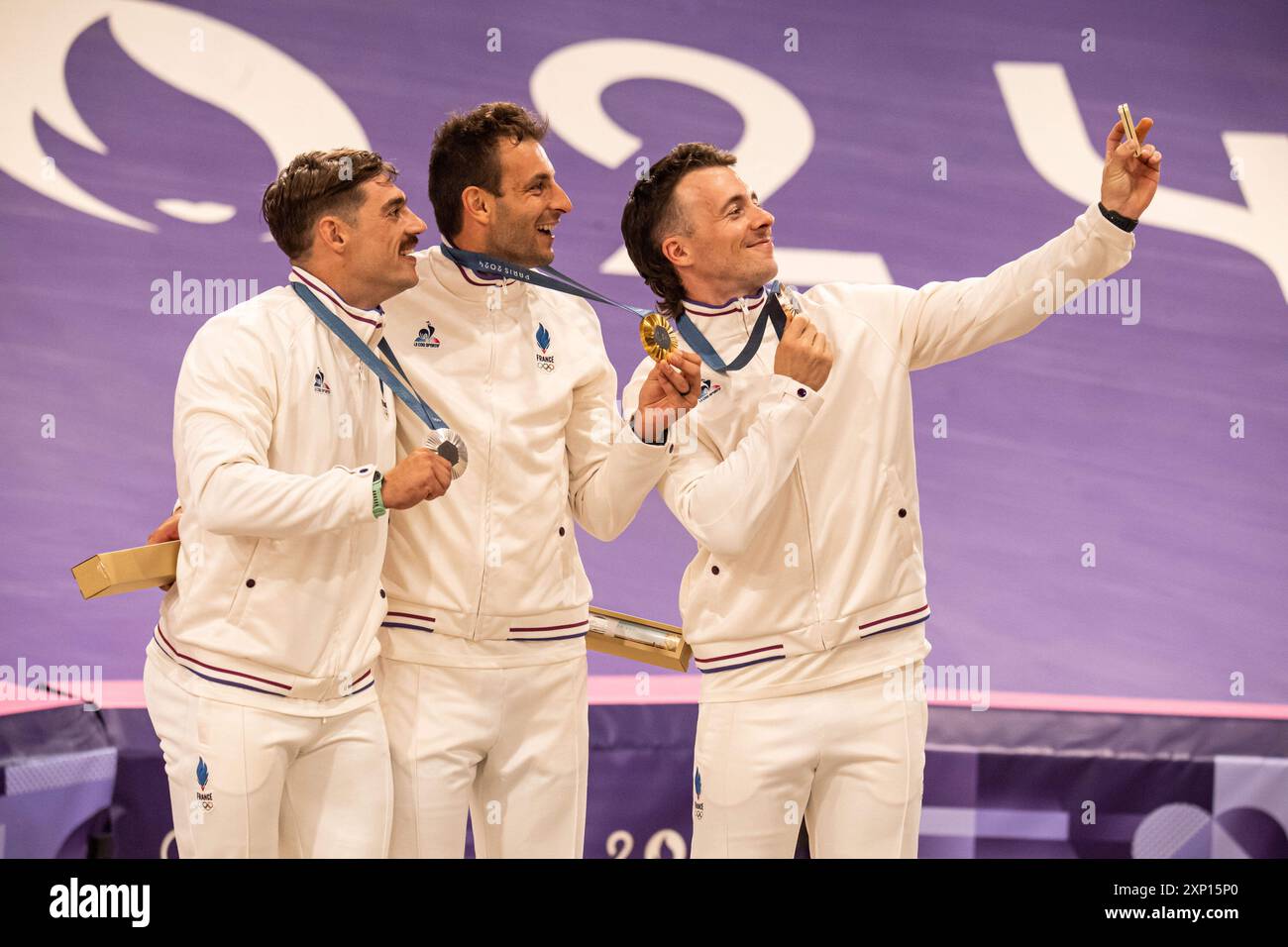 Sylvain Andre (FRA) Silver medal, Joris Daudet (FRA) Gold medal, Romain ... Sylvain Andre (FRA) Silver medal, Joris Daudet (FRA) Gold medal, Romain ...