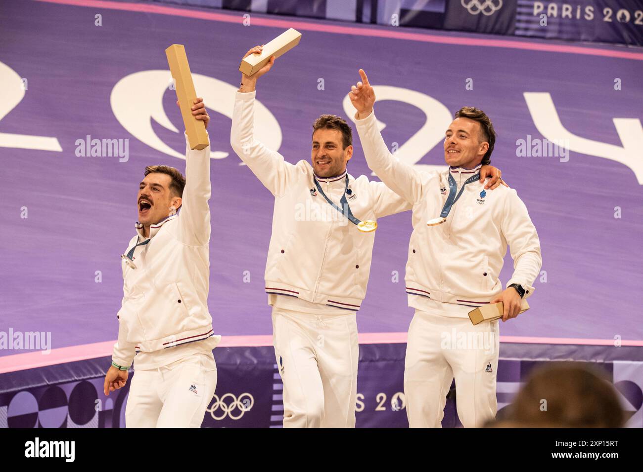 Sylvain Andre (FRA) Silver medal, Joris Daudet (FRA) Gold medal, Romain ... Sylvain Andre (FRA) Silver medal, Joris Daudet (FRA) Gold medal, Romain ...