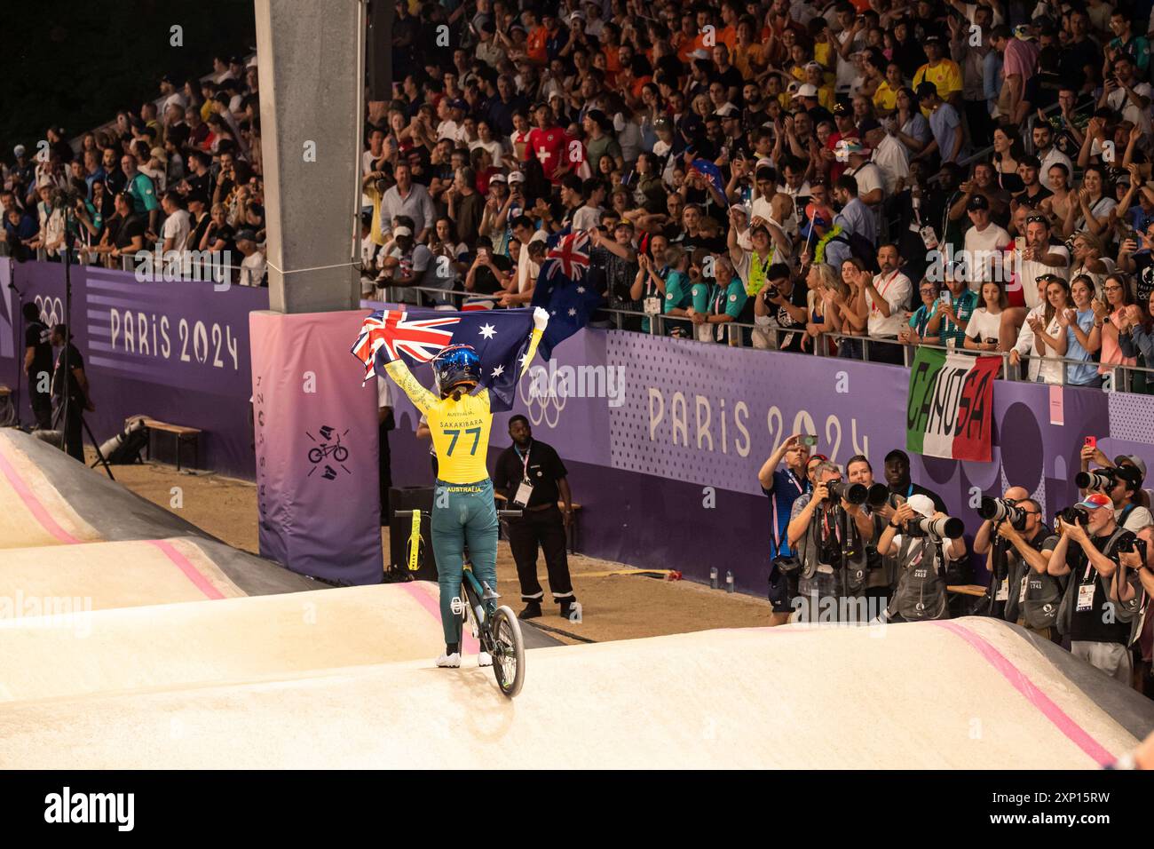 Saya Sakakibara (AUS), Cycling BMX Racing, Women, Final during the ...