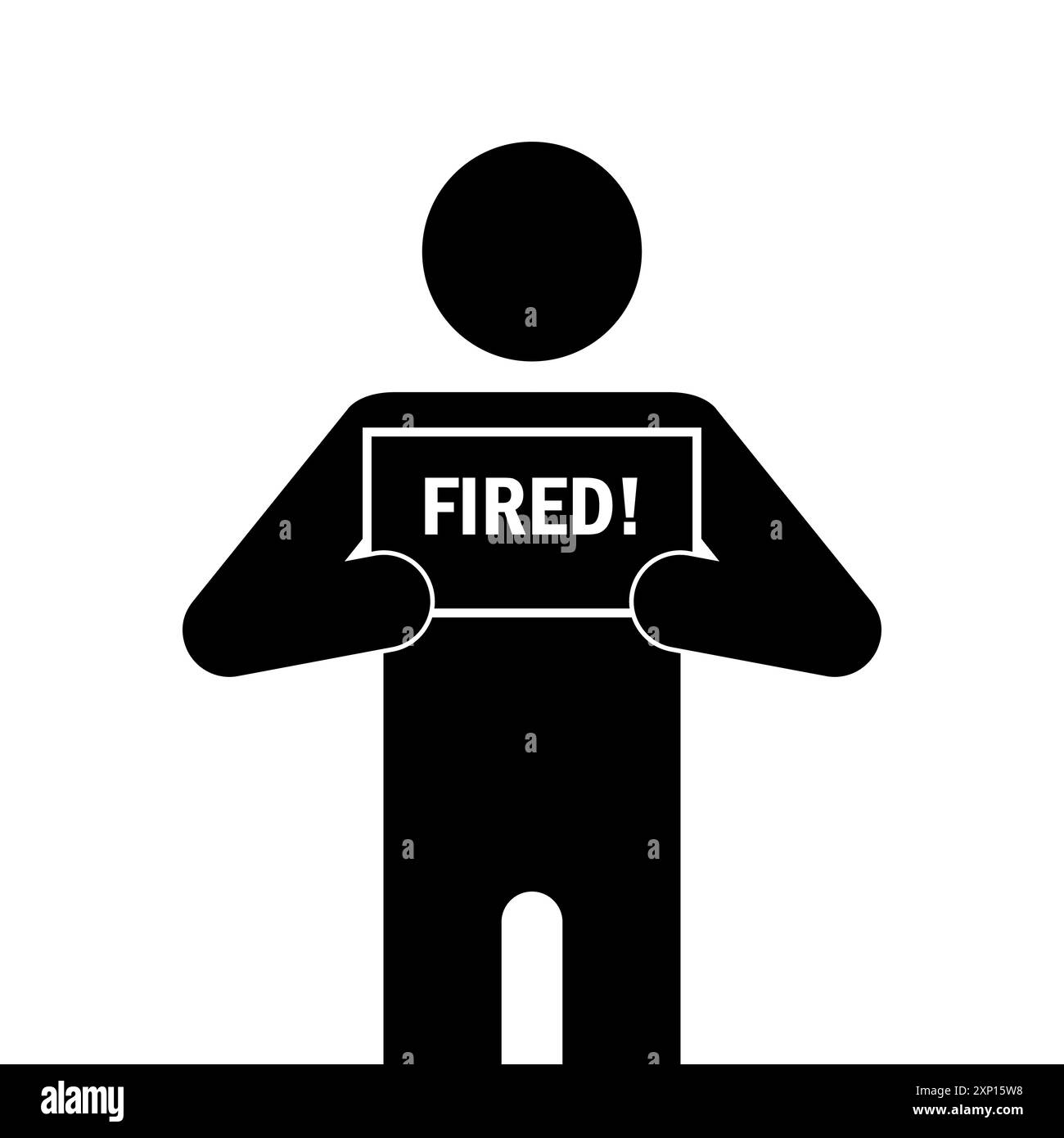 Fired man cartoon illustration hi-res stock photography and images - Alamy