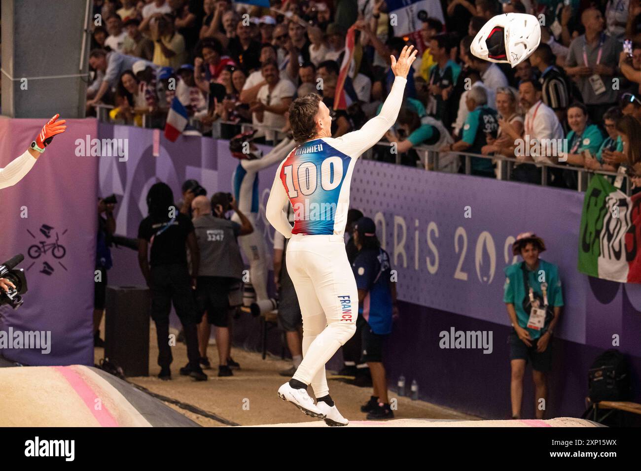 Romain Mahieu (FRA) Bronze medal, Cycling BMX Racing, Men, Final during ...