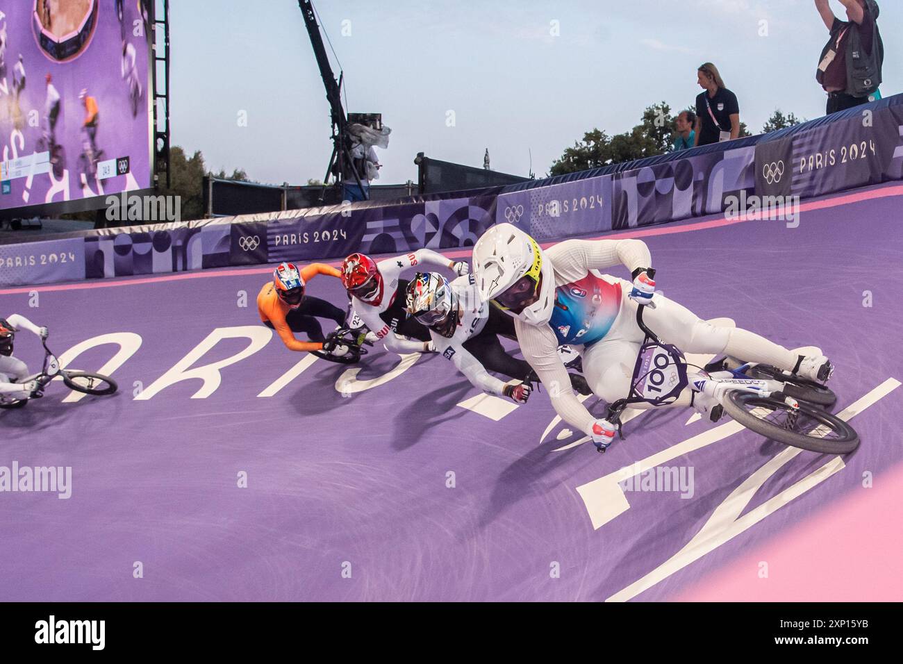 Romain Mahieu (FRA), Cycling BMX Racing, Men, Final during the Olympic ... Romain Mahieu (FRA), Cycling BMX Racing, Men, Final during the Olympic ...