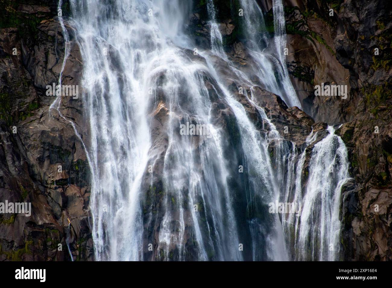Bowen Falls in Milford Sound - New Zealand Stock Photo - Alamy