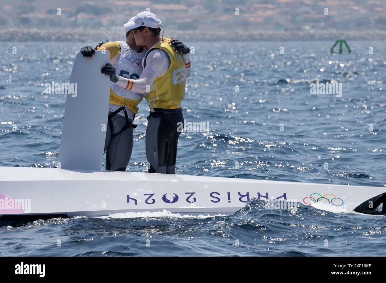 Marseille, France. 02nd Aug, 2024. Diego Chever and Florian Trittel ...