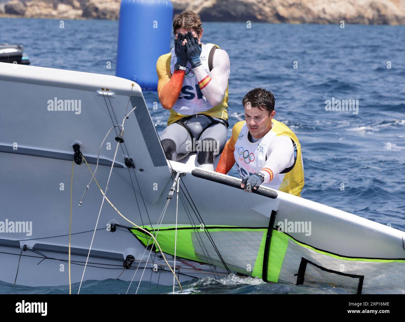 Marseille, France. 02nd Aug, 2024. Diego Chever and Florian Trittel ...