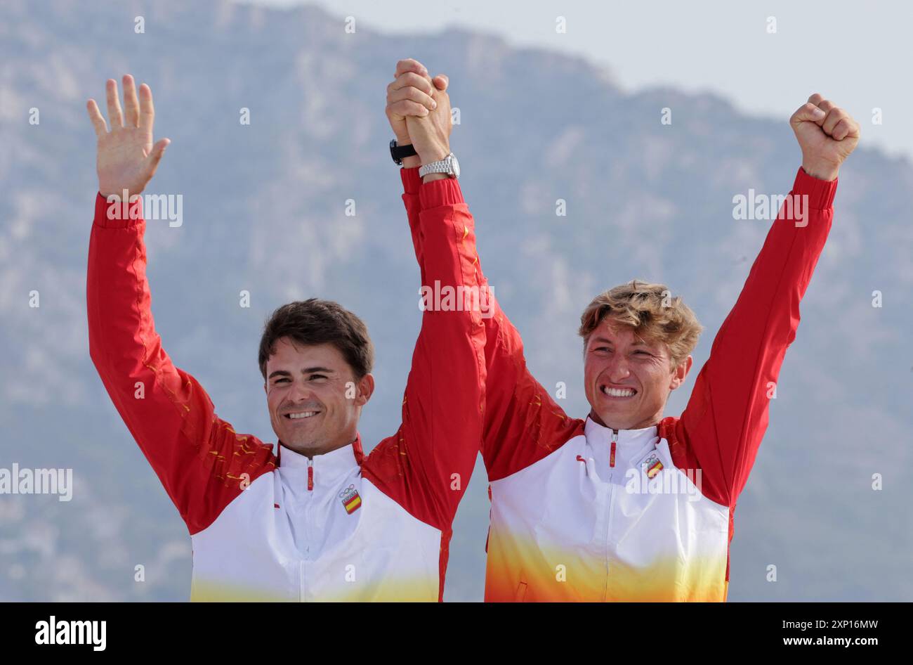 Marseille, France. 02nd Aug, 2024. Diego Chever and Florian Trittel ...