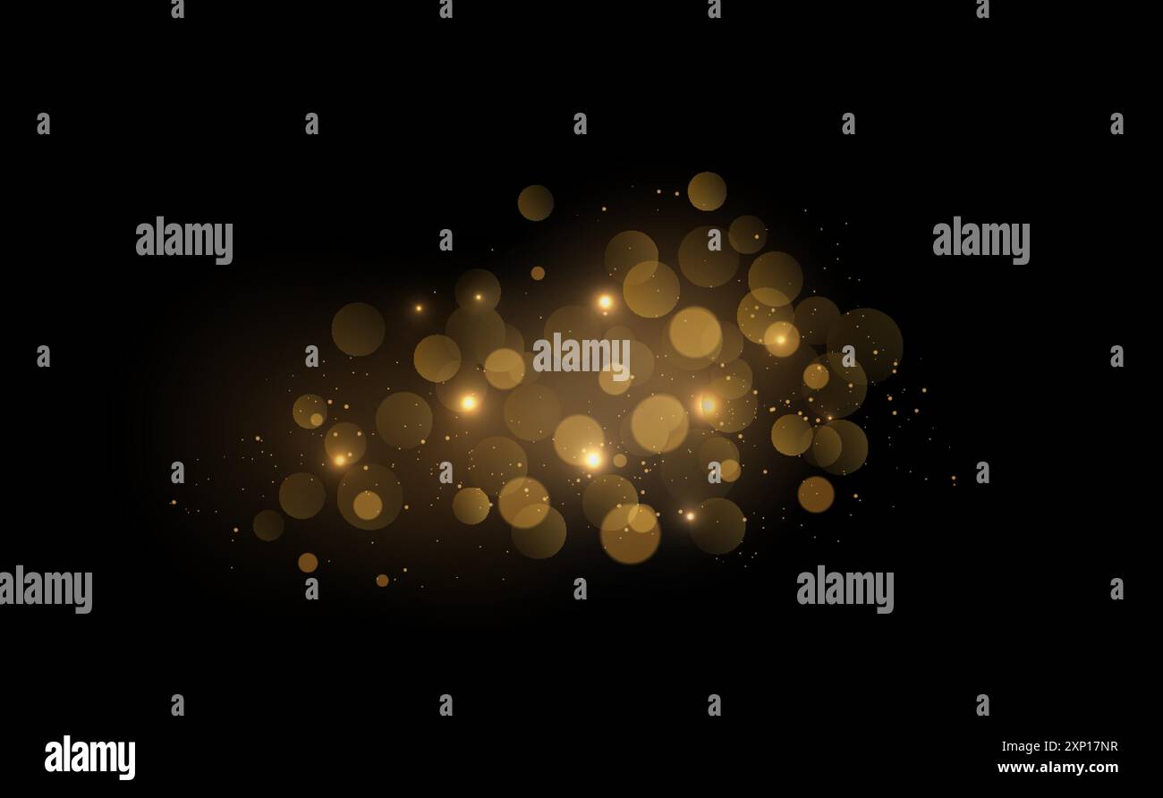 Gold bokeh overlay Stock Vector Images - Alamy