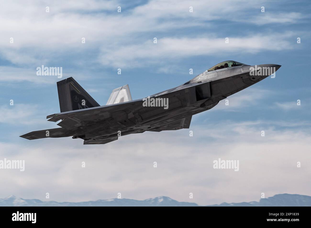 An F-22 Raptor assigned to the 3rd Wing, Joint Base Elmendorf ...