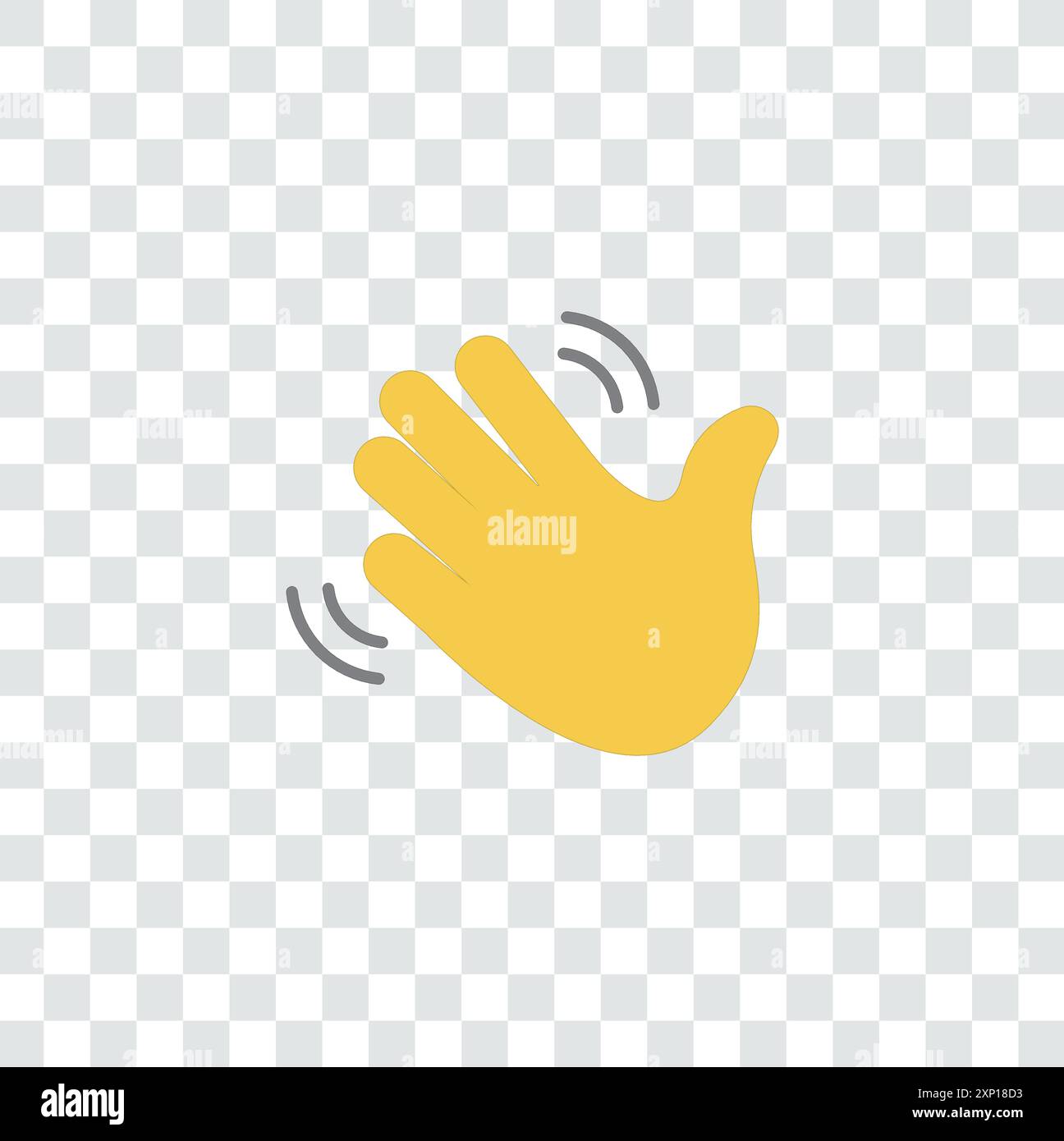 Hand palm icon for invite in Clubhouse. Social media. Drop-in audio ...