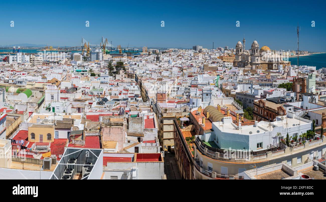 Aerial view city cadiz spain hi-res stock photography and images - Alamy