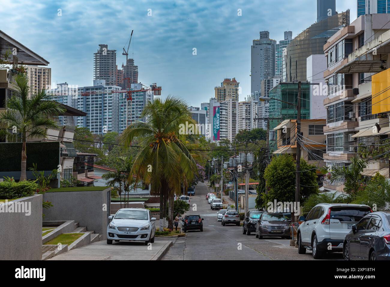 Street and buildings in downtown Panama City Stock Photo - Alamy