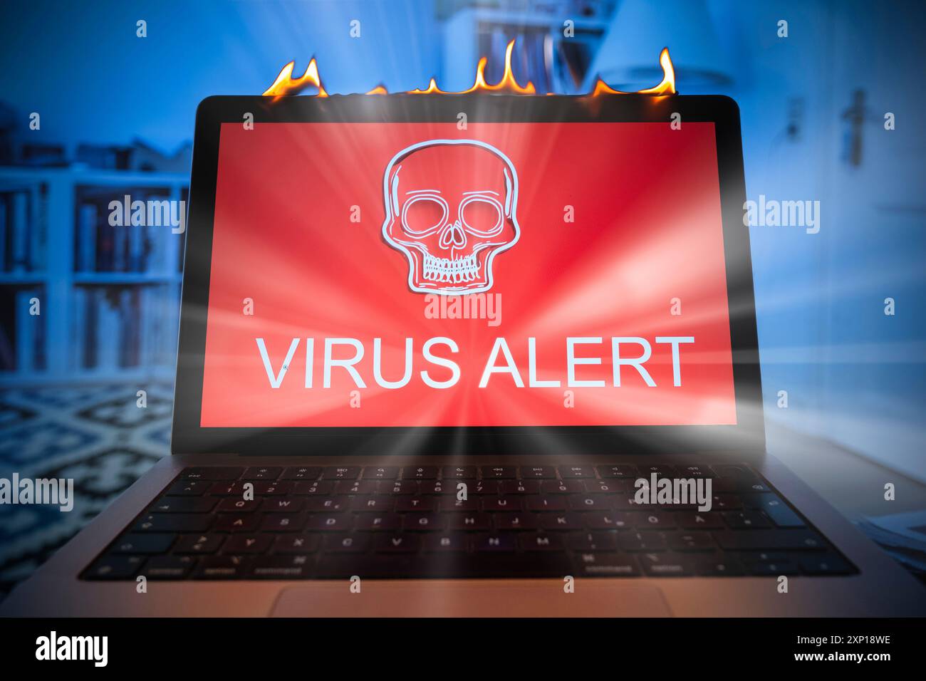 Symbol photo on the subject of computer viruses Stock Photo - Alamy