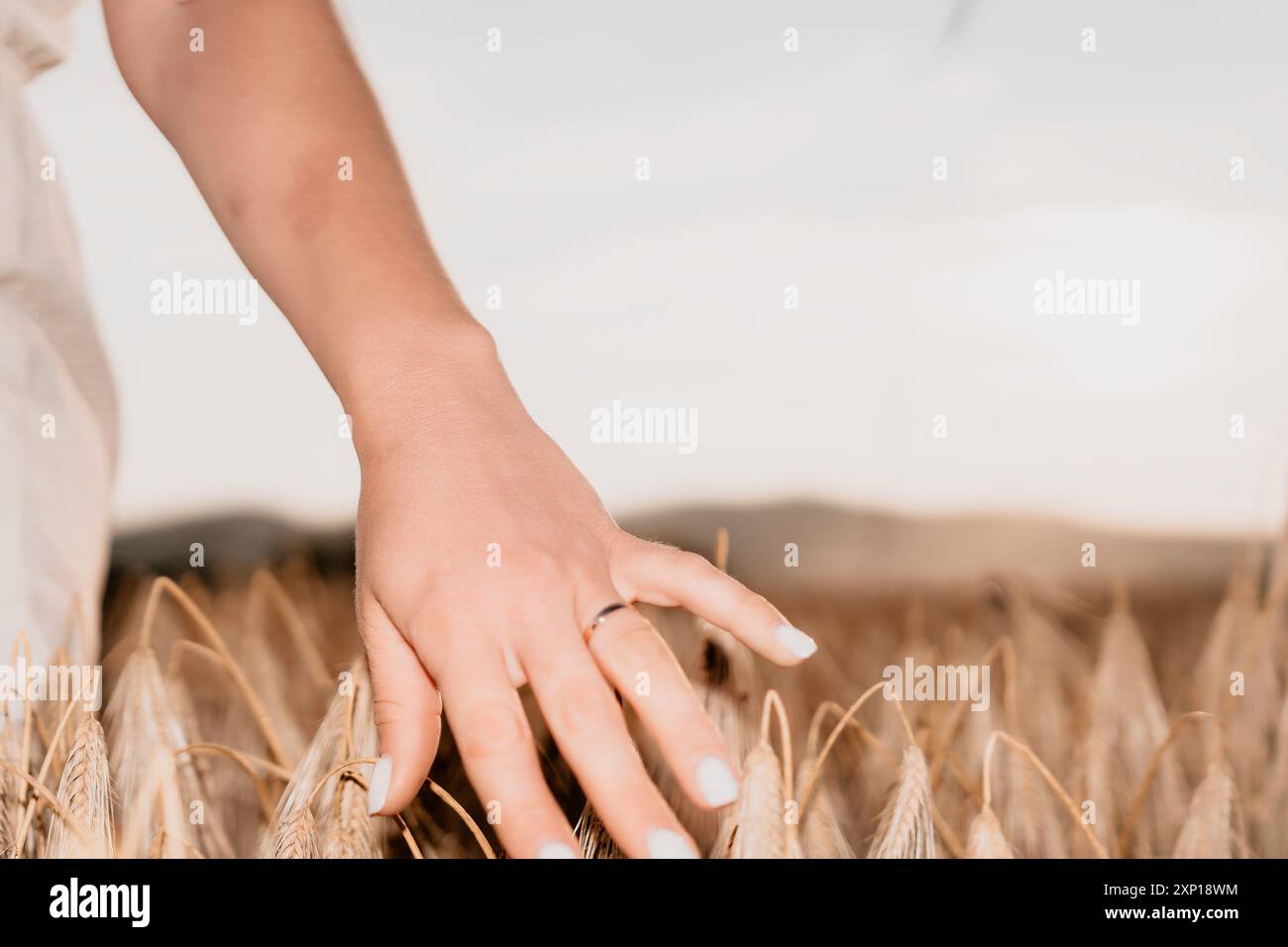 Close up finger gently touching hi-res stock photography and images - Alamy