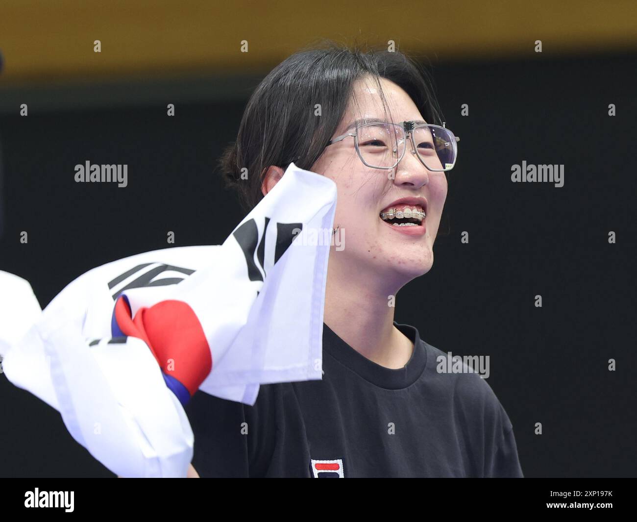 (240803) -- CHATEAUROUX, Aug. 3, 2024 (Xinhua) -- Yang Jiin of South ...