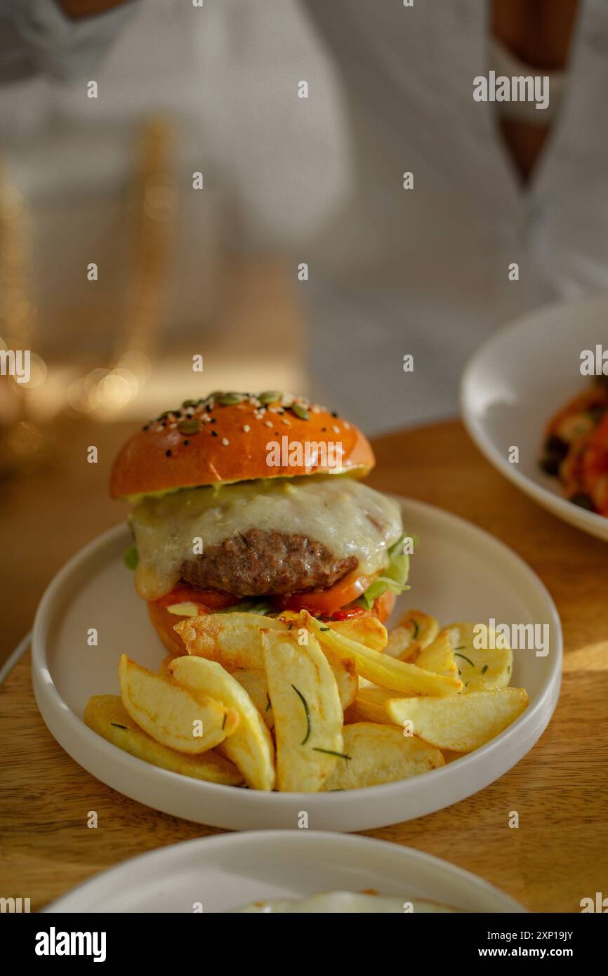 Hamburger menu meal combo hi-res stock photography and images - Alamy