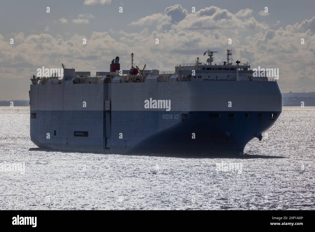 Vehicle carrier heading for Royal Portbury Docks Stock Photo - Alamy